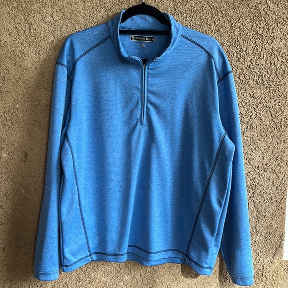 Pebble Beach | Jackets & Coats | Mens Blue Pebble Beach Quarter Zip ...